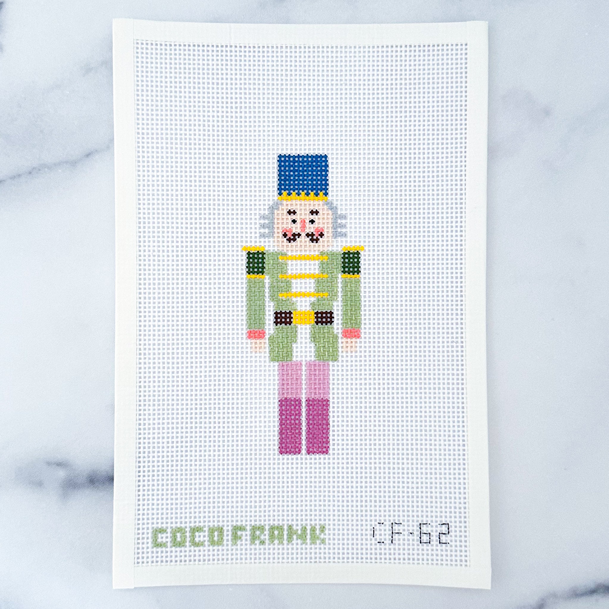 Sage Green Needlepoint Canvas Kit – Coco Frank Studio