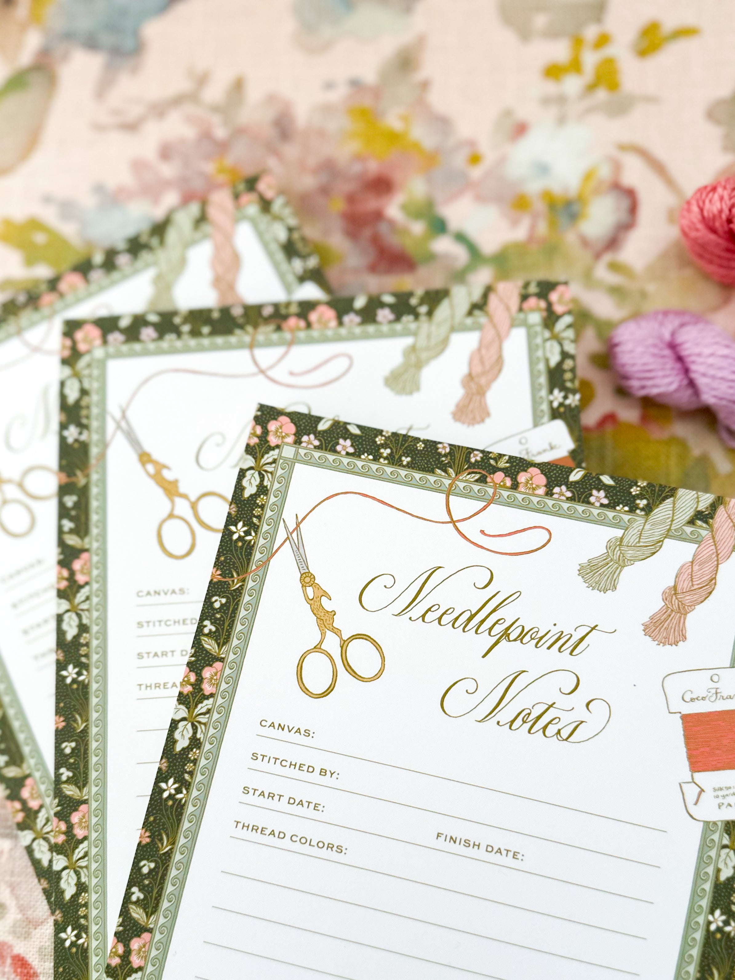 Needlepoint Notepad – Coco Frank Studio