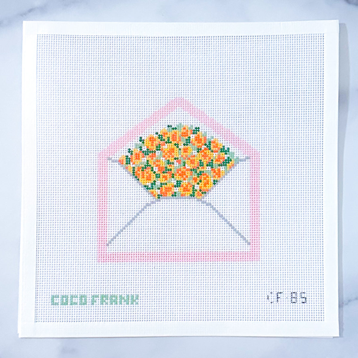 Love Letter Pink Needlepoint Canvas 18 Mesh – Coco Frank Studio