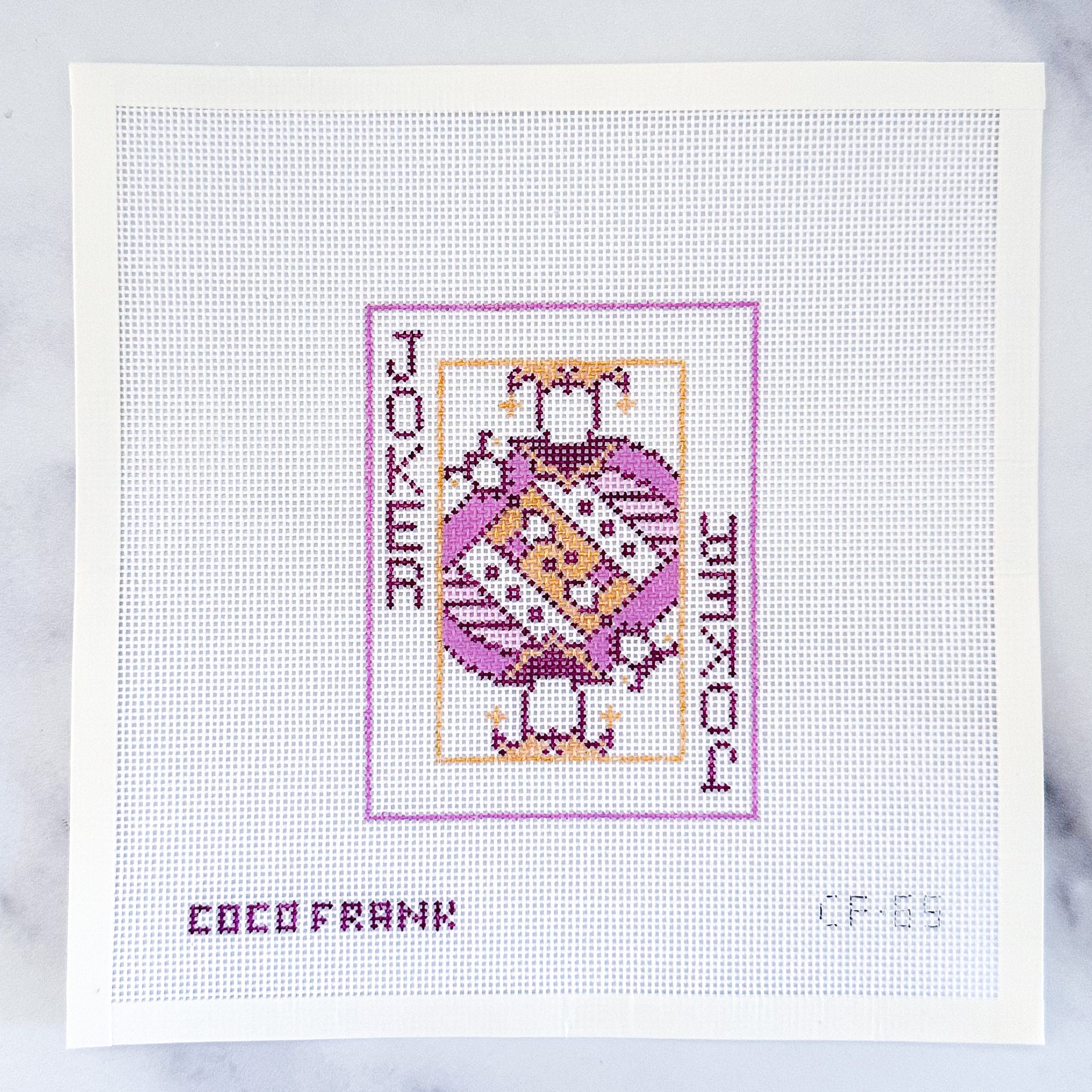 Joker Needlepoint Canvas 18 Mesh – Coco Frank Studio