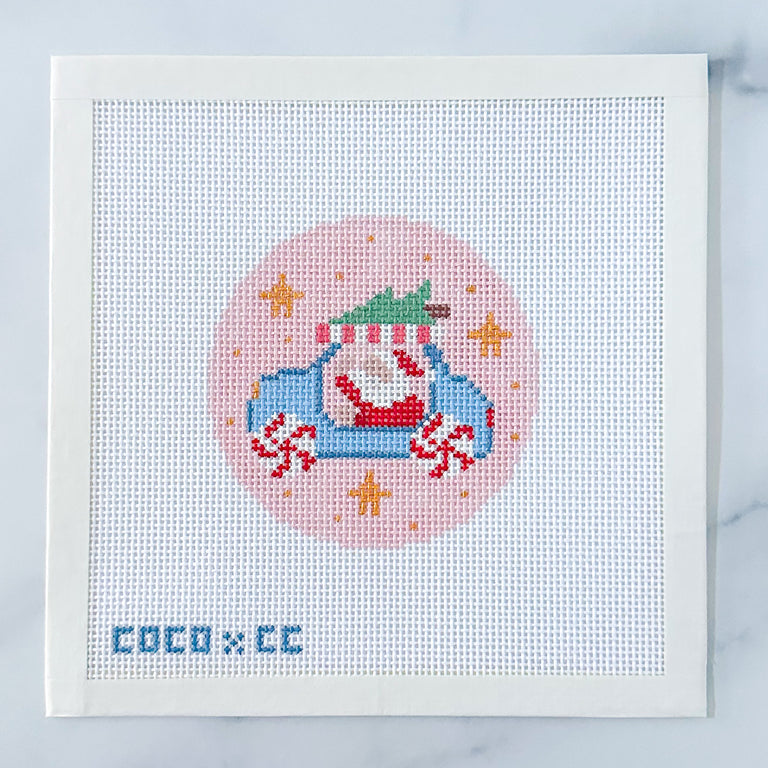 Coco Frank x Calder Clark Santa Jolly (Canvas Only) – Coco Frank Studio