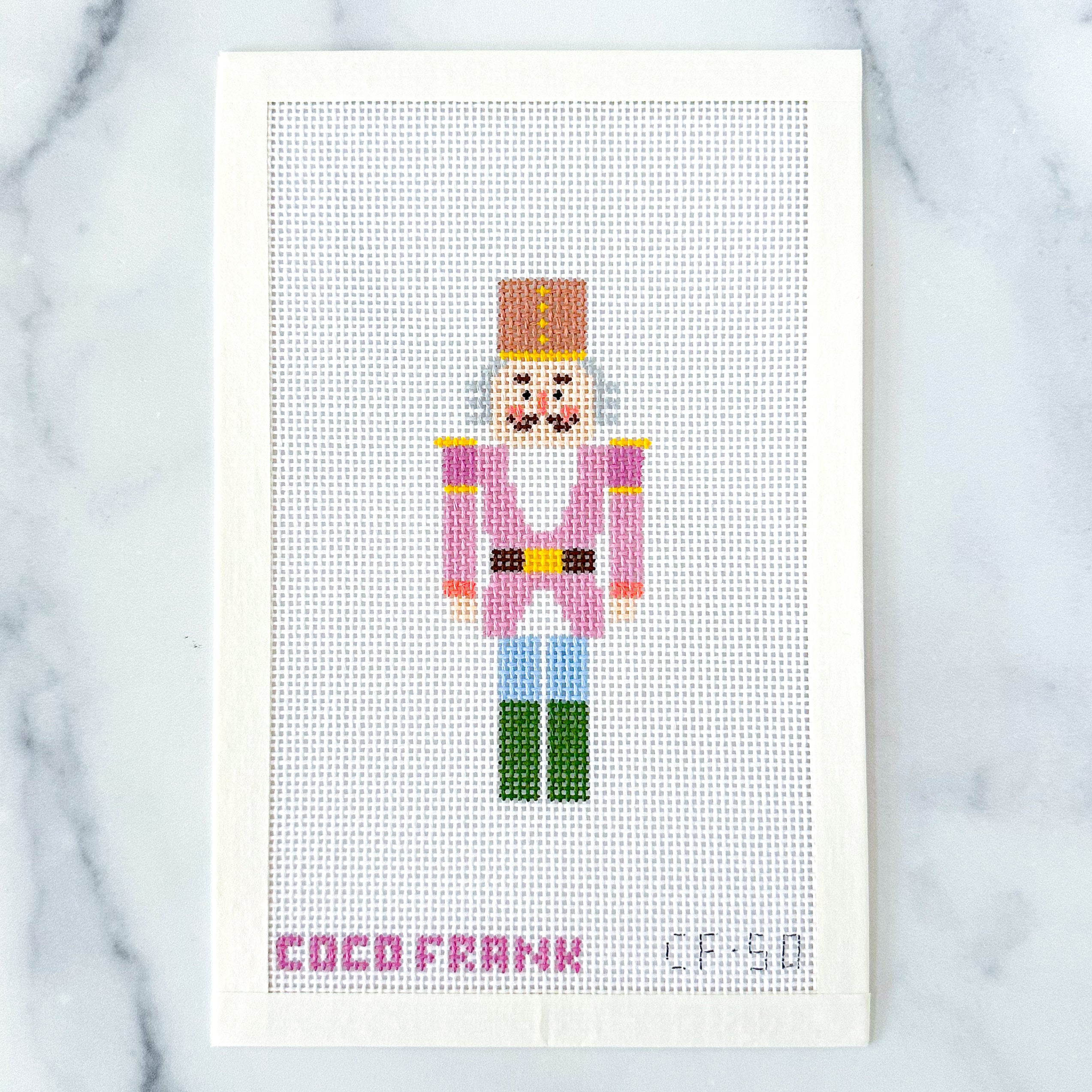Lavender Nutcracker Needlepoint Canvas Kit – Coco Frank Studio
