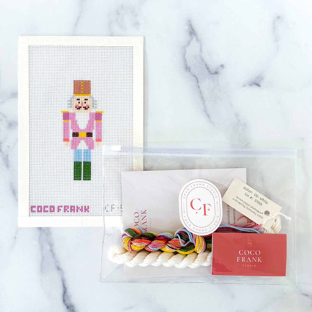 Lavender Nutcracker Needlepoint Canvas Kit – Coco Frank Studio