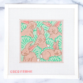 Bunnies Needlepoint Canvas – Coco Frank Studio