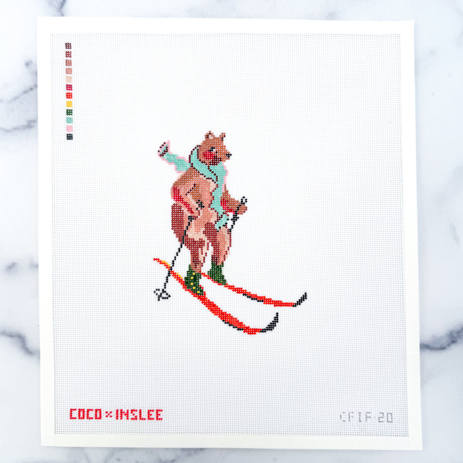 Inslee Fariss Bear Skiing – Coco Frank Studio