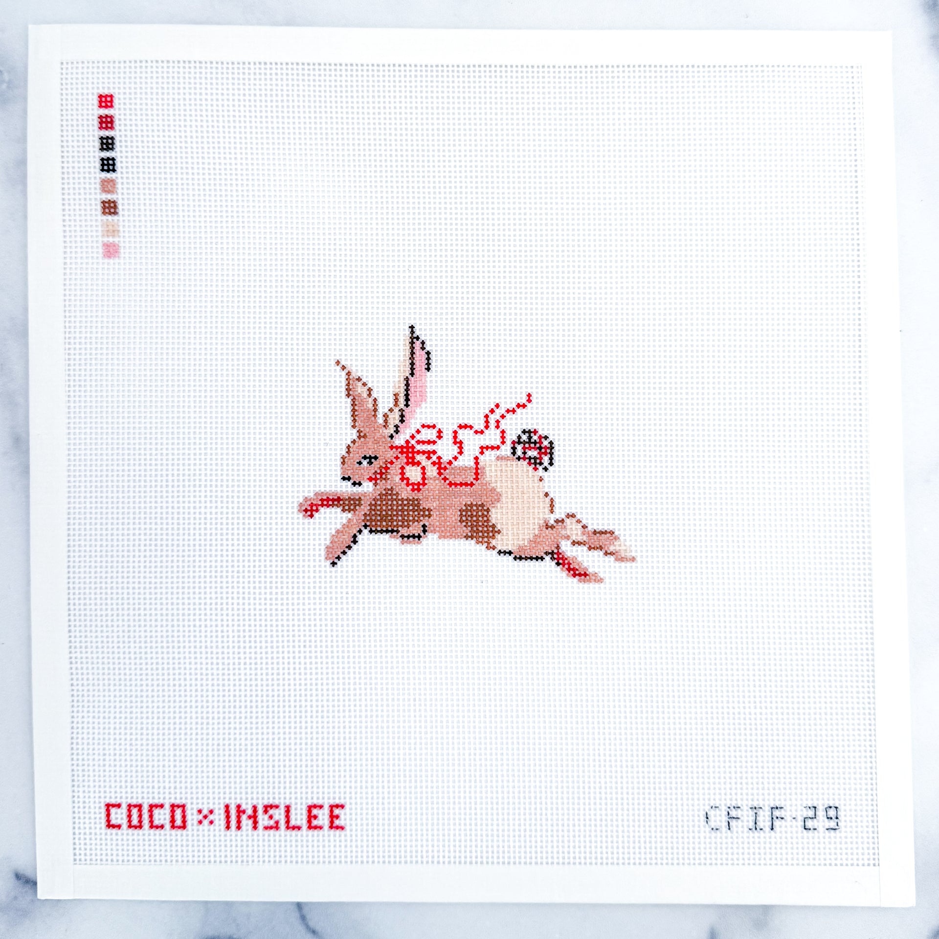 Inslee Fariss Bunny with Red Bow – Coco Frank Studio