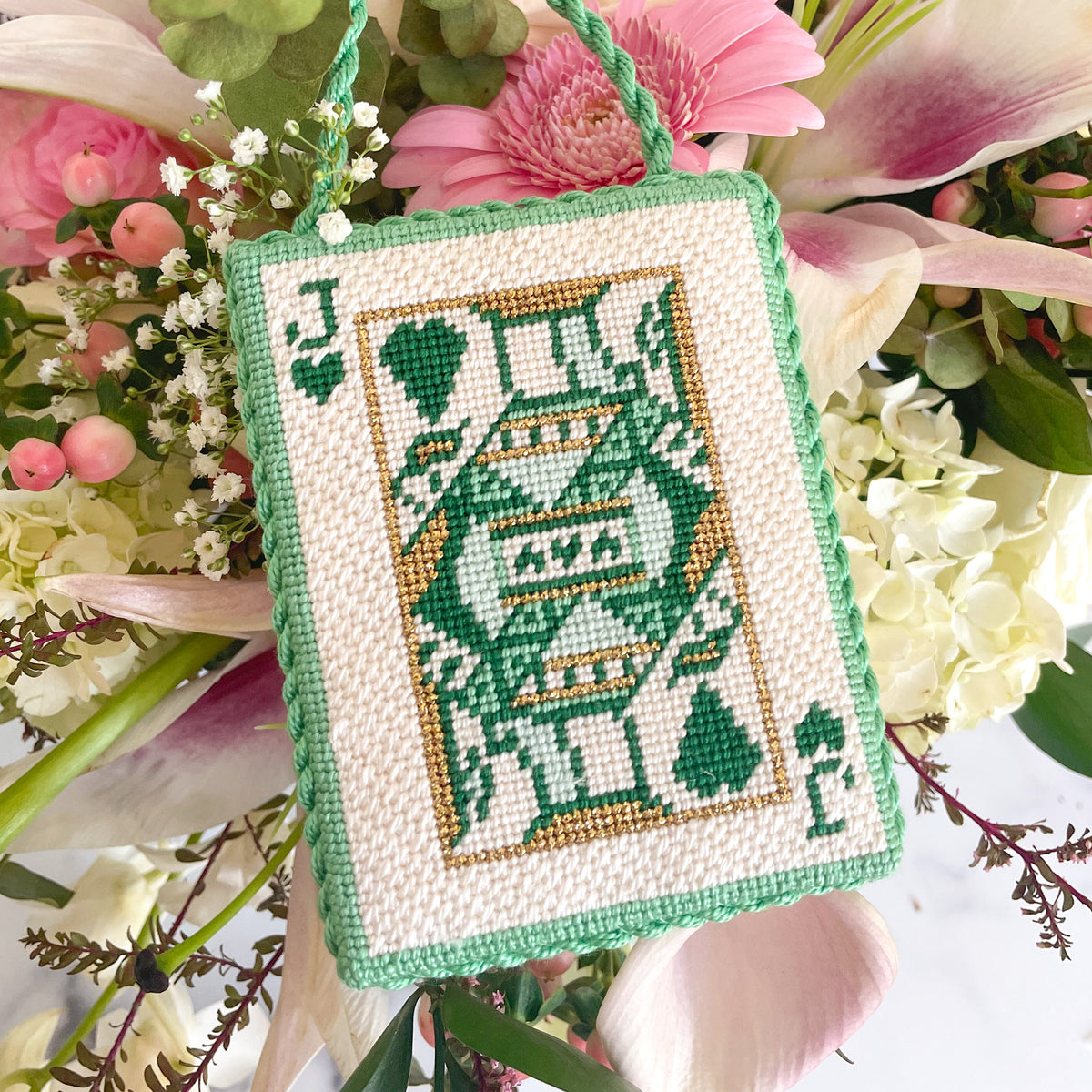 Jack of Hearts Needlepoint Canvas 18 Mesh – Coco Frank Studio