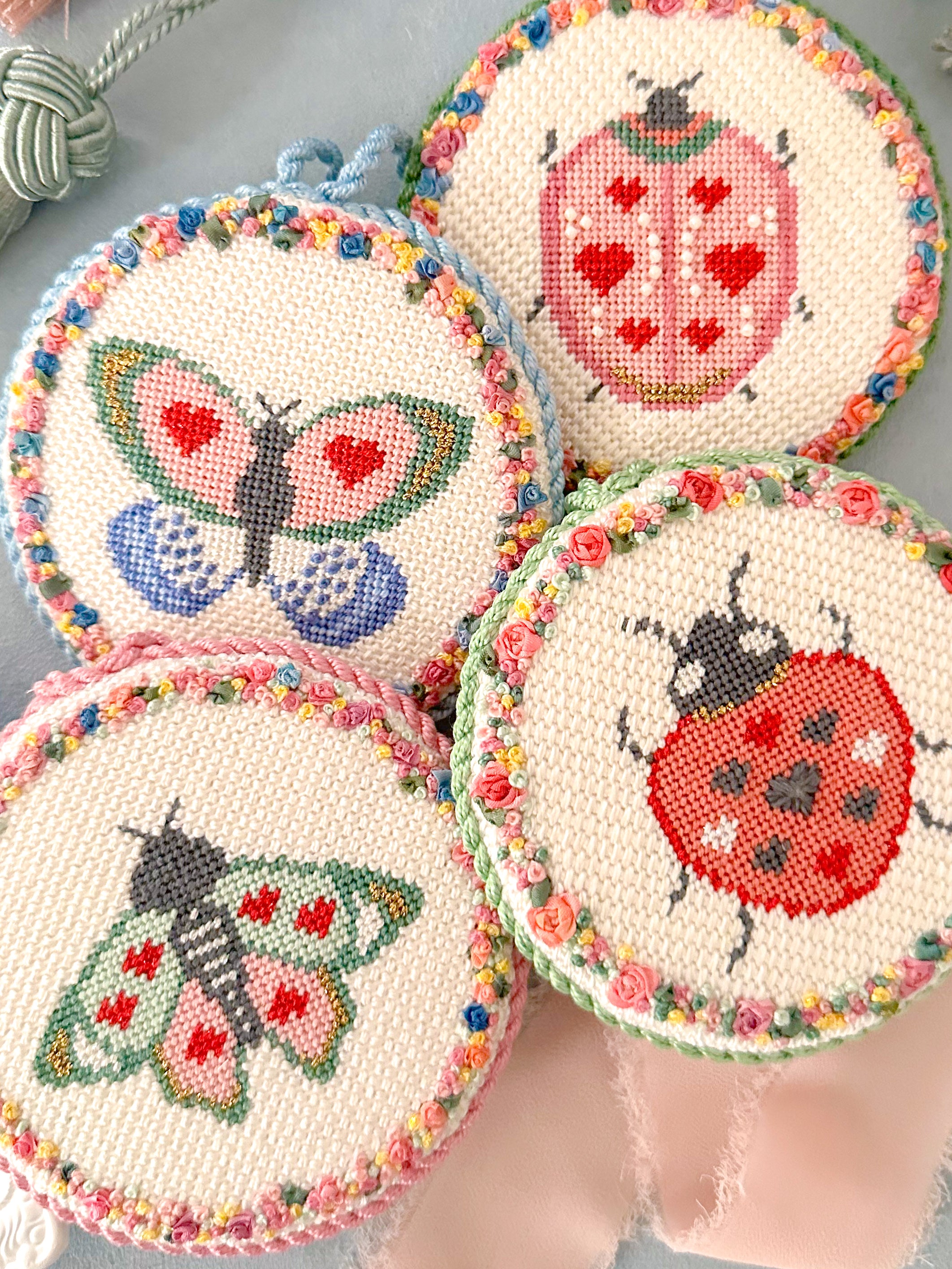 Love Bug Beetle Needlepoint Canvas 18 Mesh – Coco Frank Studio
