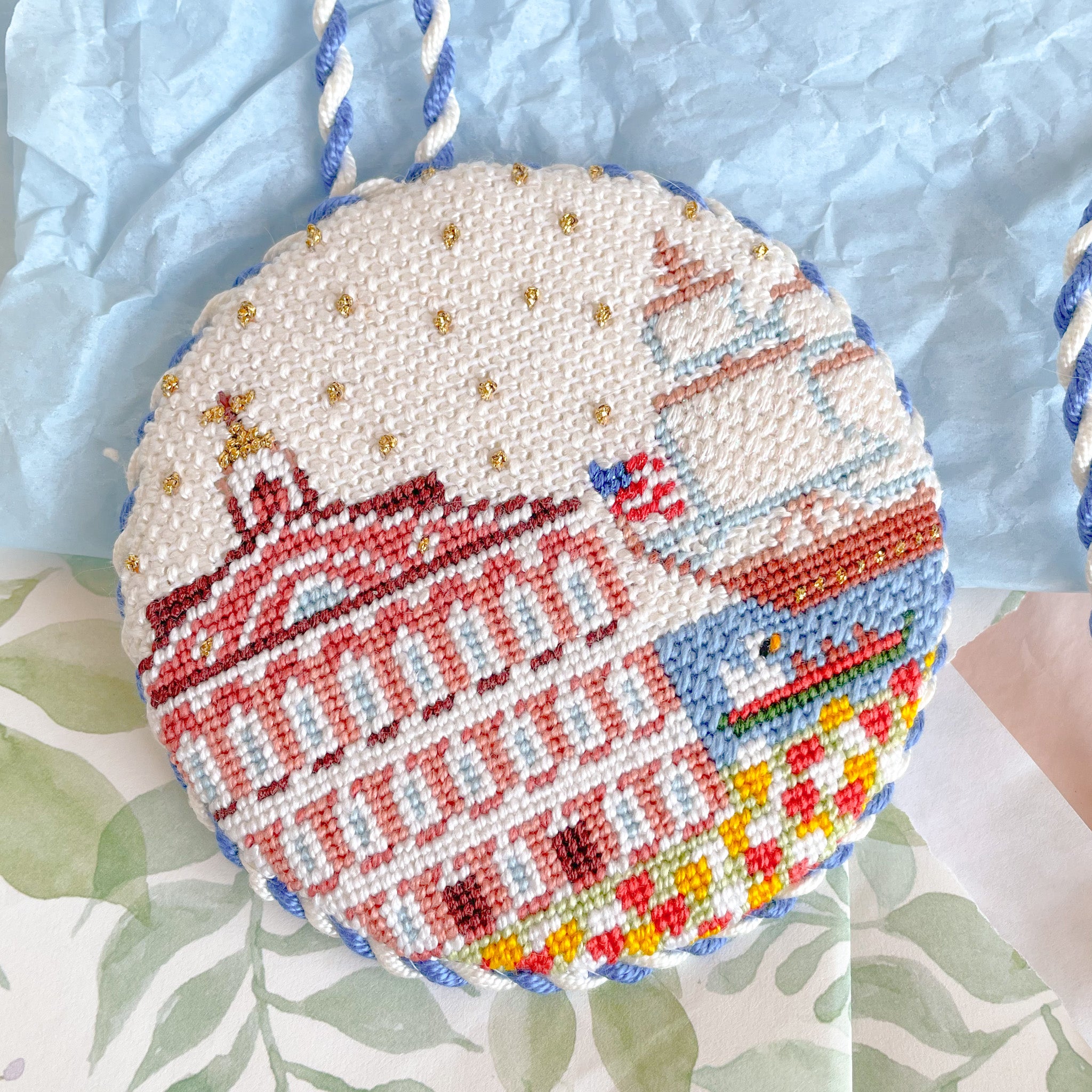 Boston Massachusetts Needlepoint Canvas 18 Mesh – Coco Frank Studio