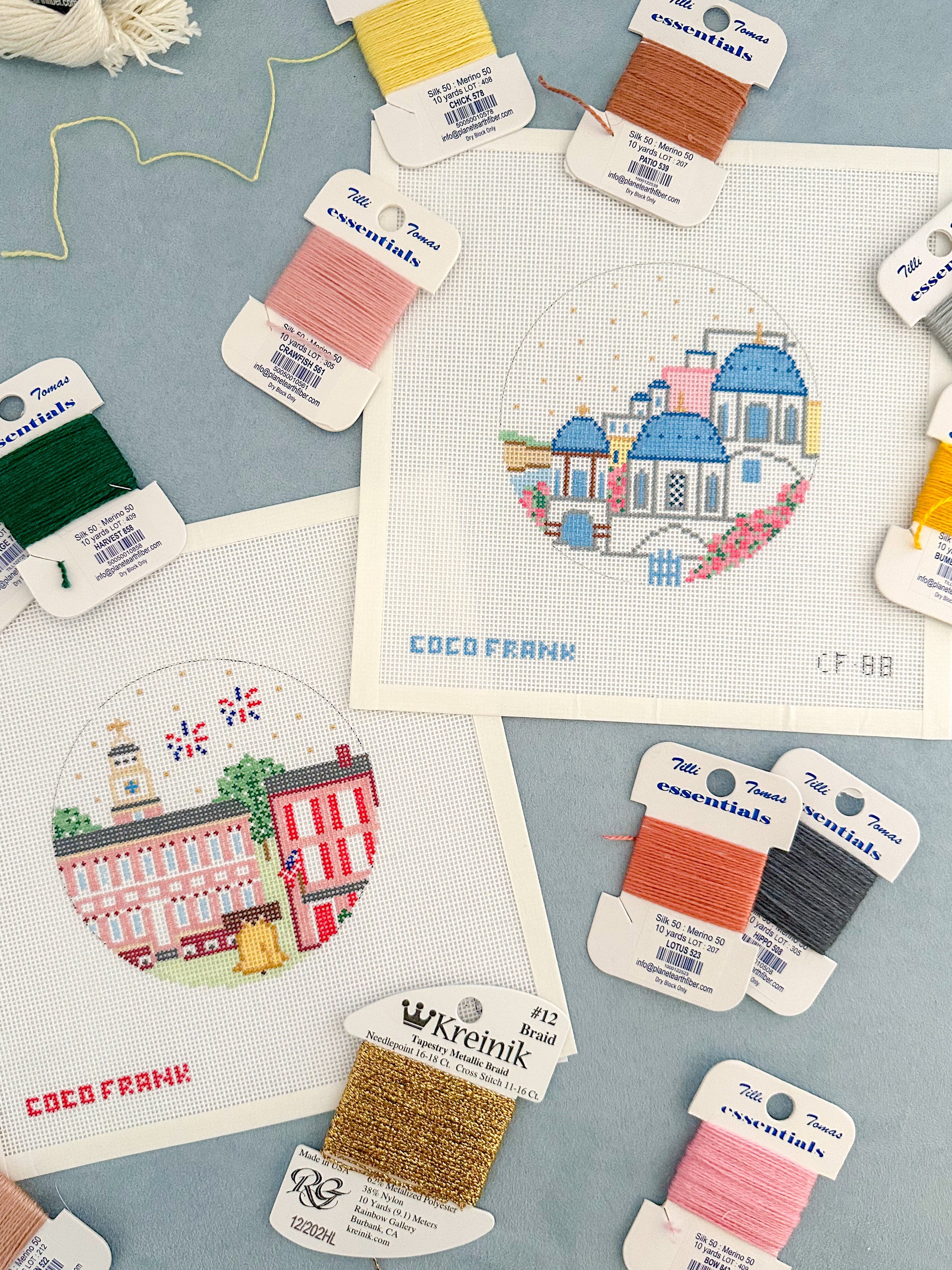 Mini Stitch Guide: Santorini Round – Coco Frank Studio