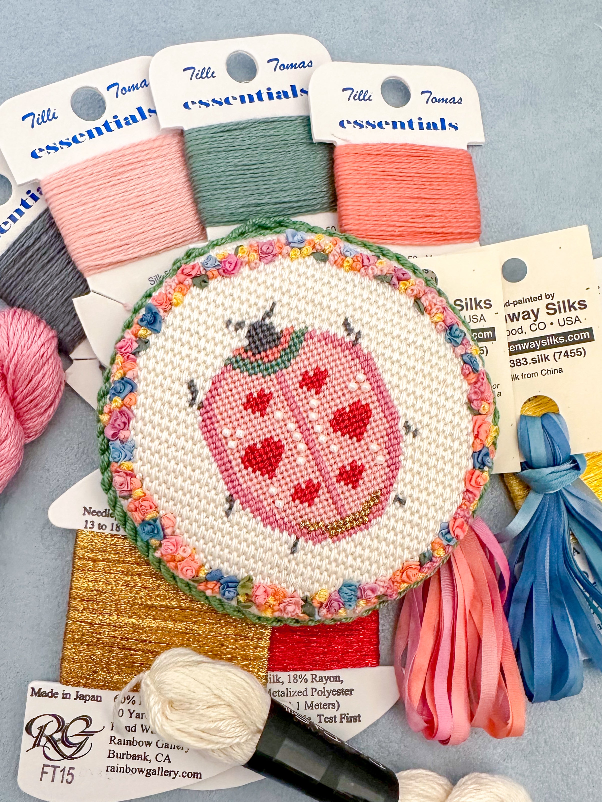 Love Bug Beetle Needlepoint Canvas 18 Mesh – Coco Frank Studio