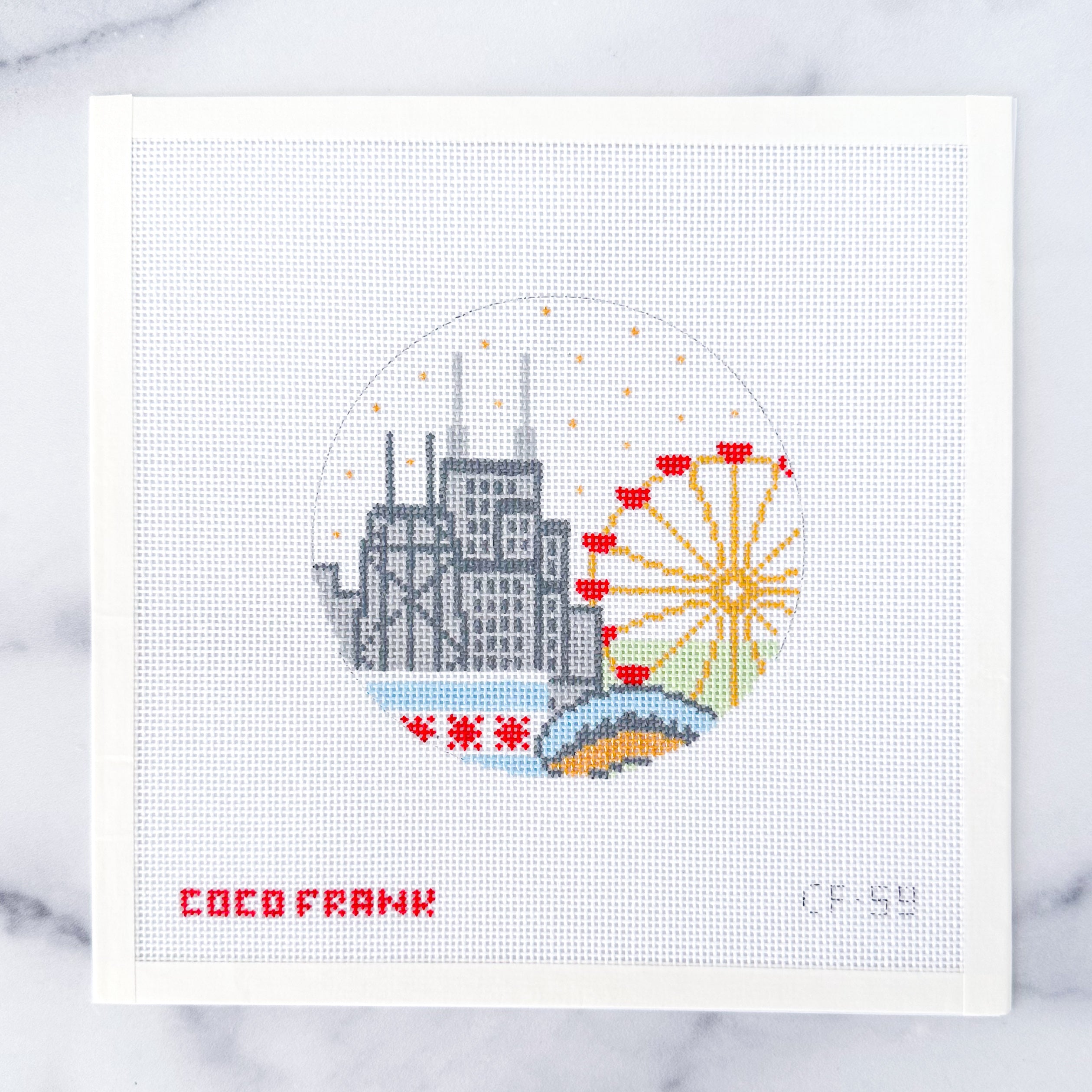 Chicago Needlepoint Canvas 18 Mesh – Coco Frank Studio