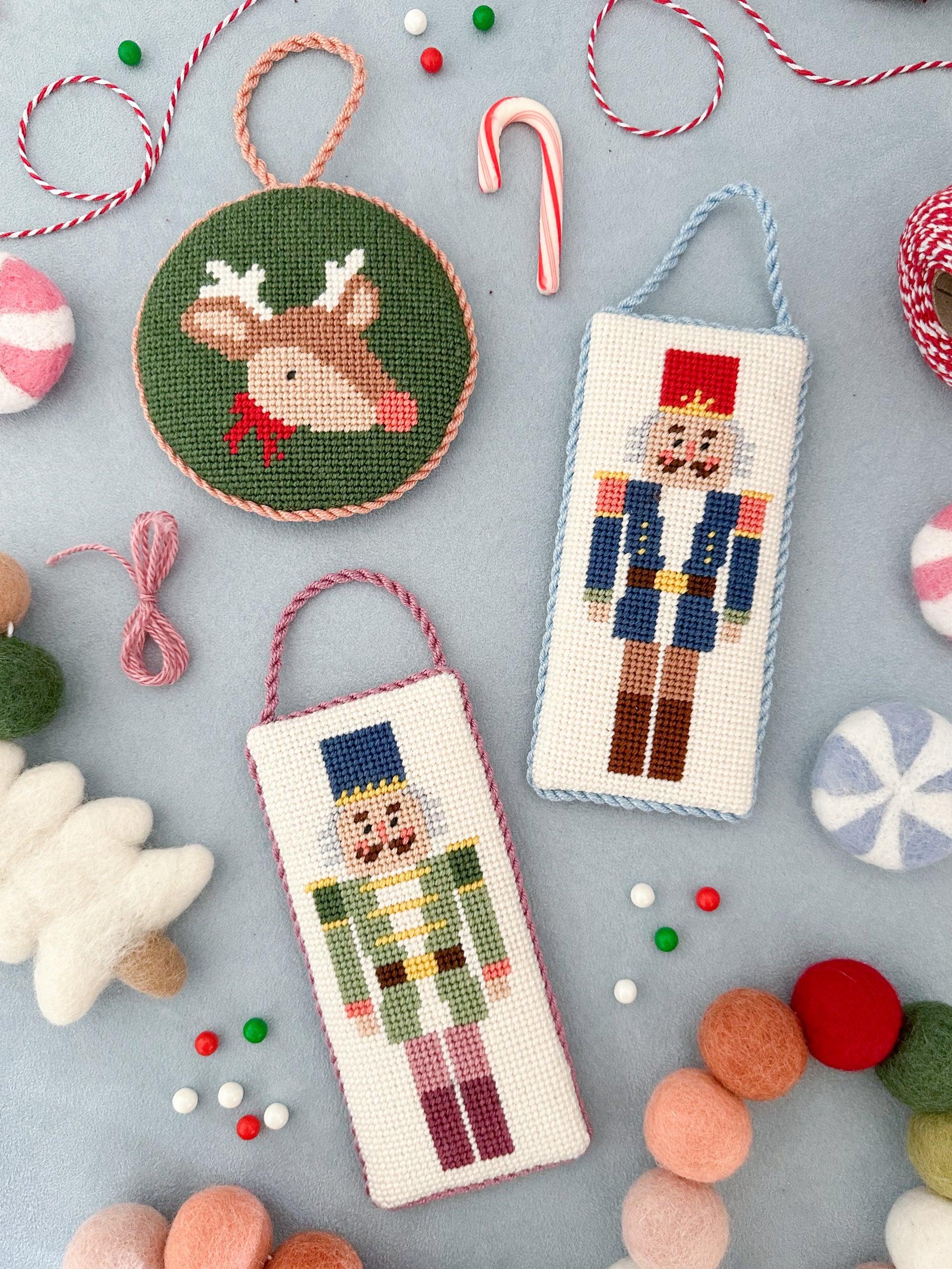 Navy Blue Needlepoint Canvas Kit – Coco Frank Studio