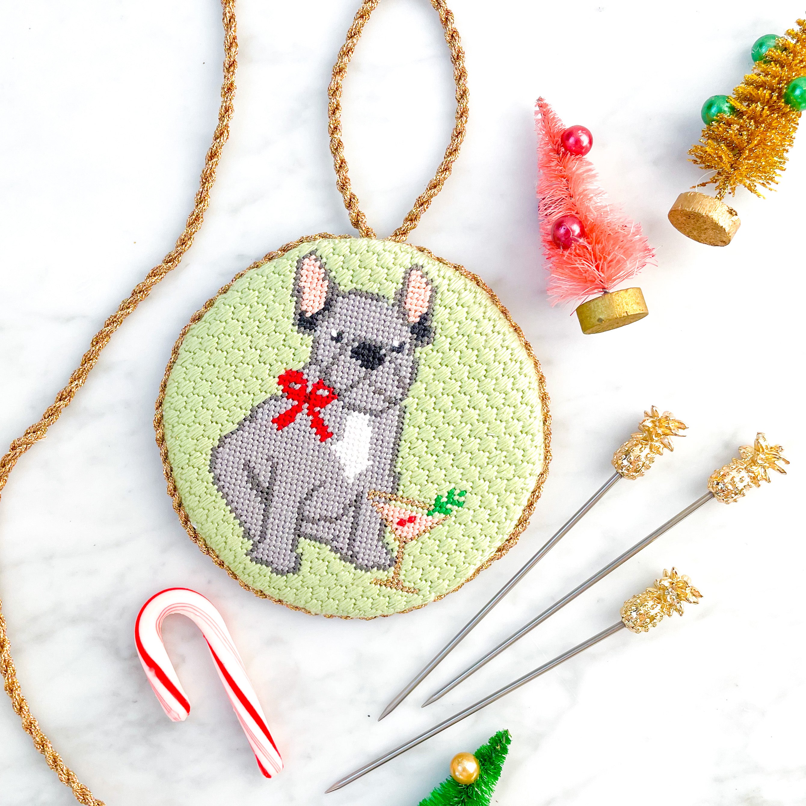 French Bulldog Needlepoint Canvas – Coco Frank Studio