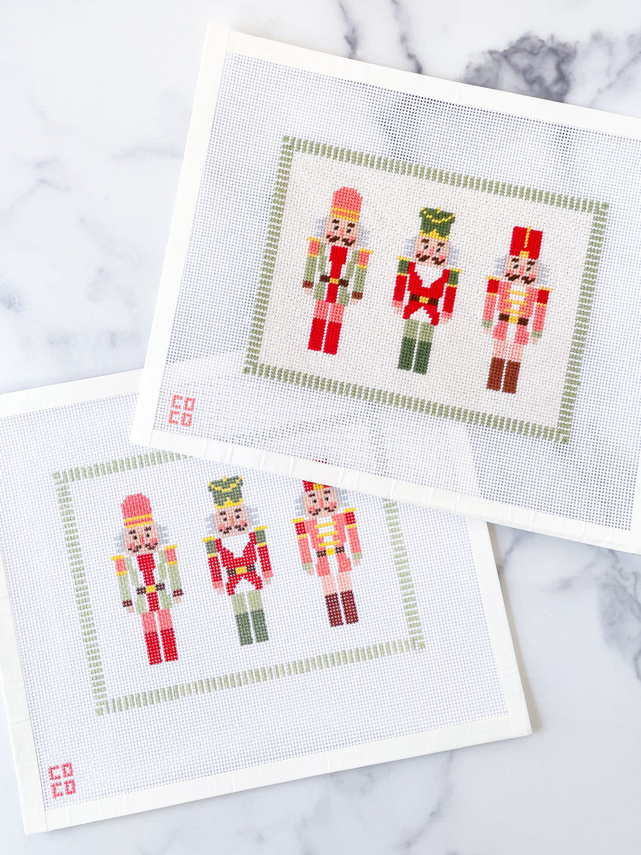 Nutcrackers Needlepoint Canvas Kit – Coco Frank Studio