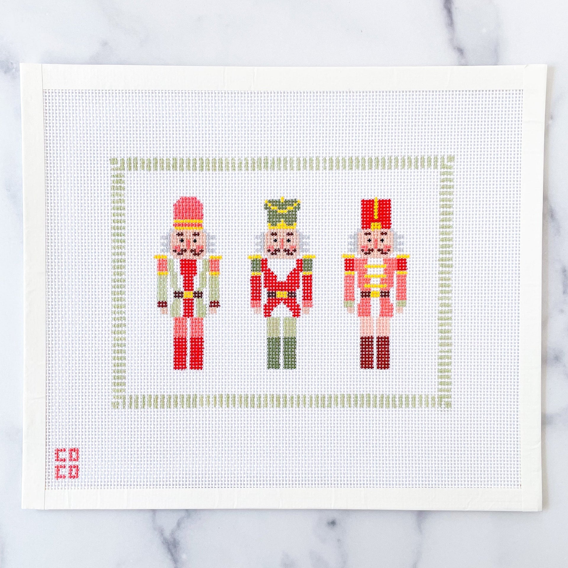 Nutcrackers Needlepoint Canvas Kit – Coco Frank Studio
