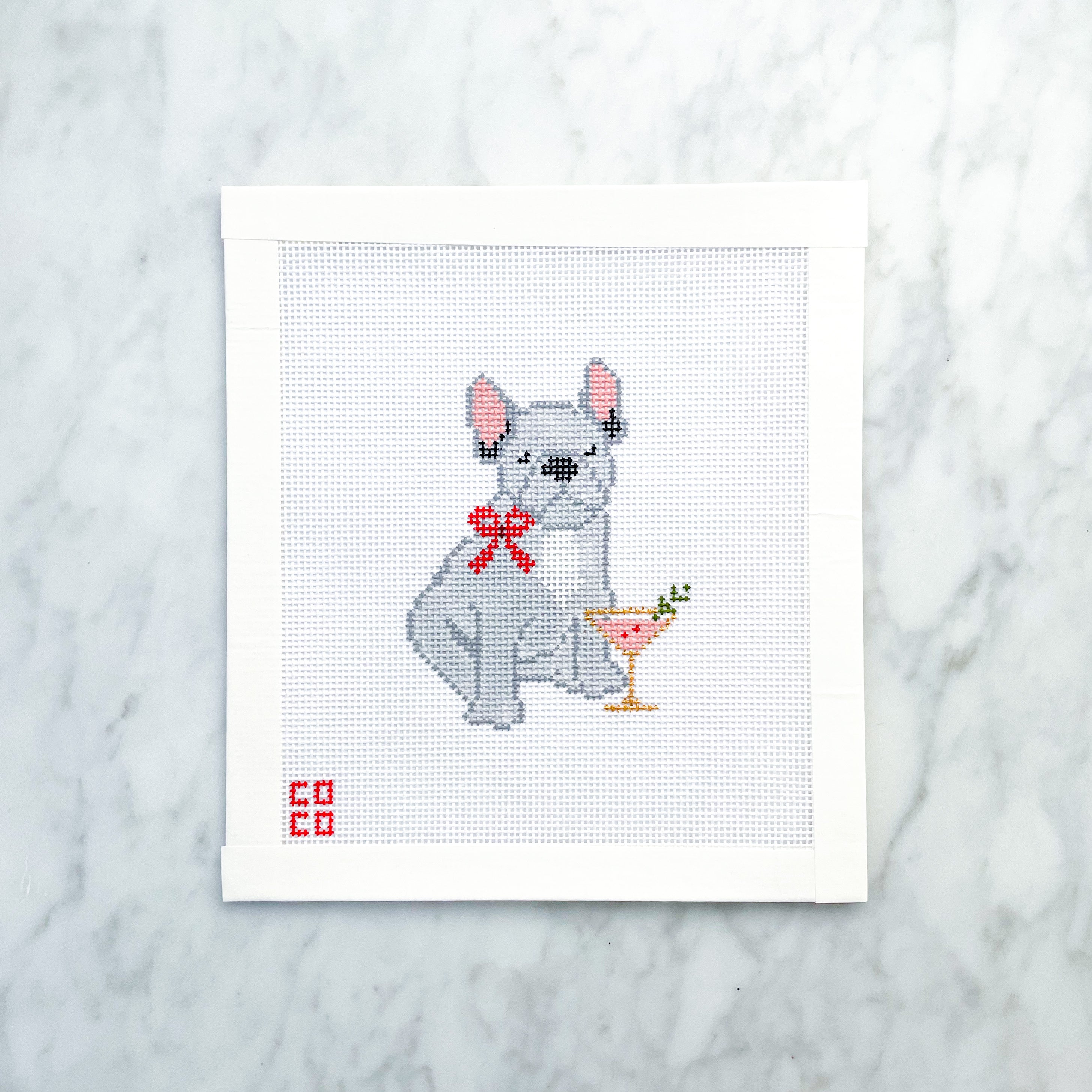 French Bulldog Needlepoint Canvas – Coco Frank Studio
